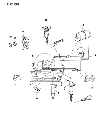 PCV System - 1985 Jeep Cherokee