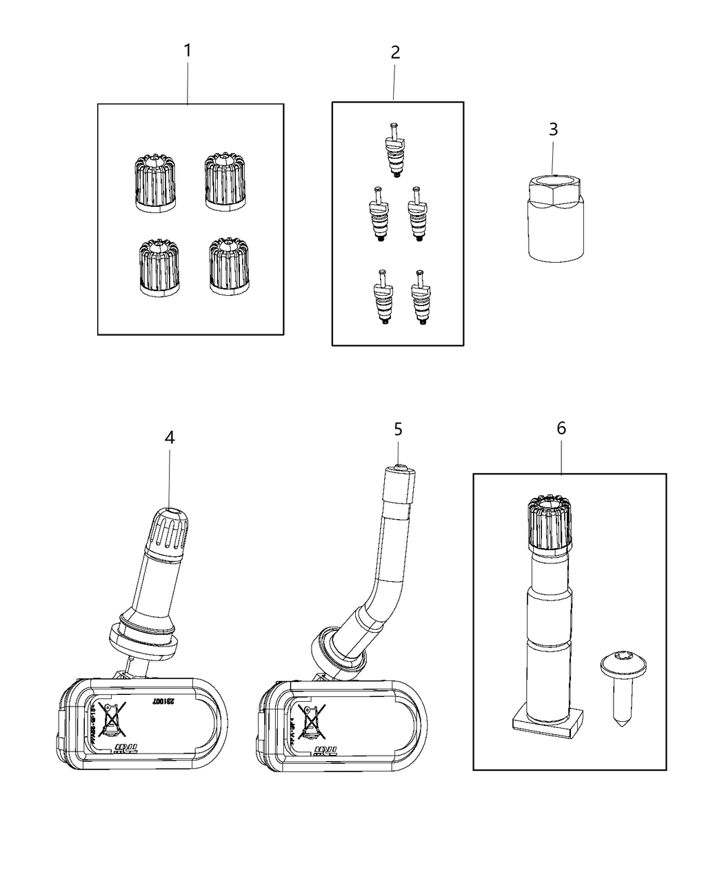 68377546AE - Genuine Mopar Sensor-Tire Pressure