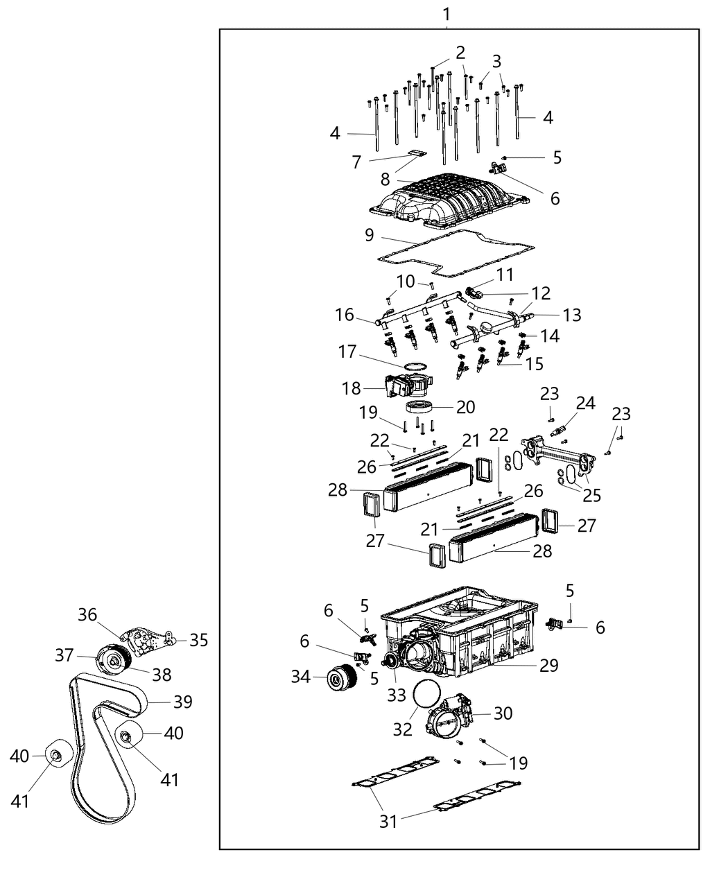 53010893AB - Genuine Mopar Rail-Fuel