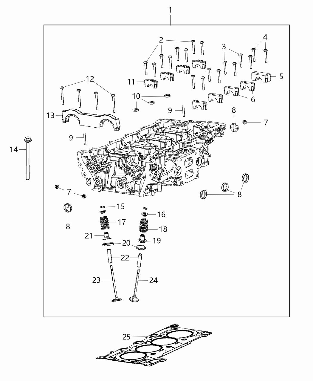 68350279AA - Genuine Mopar Gasket-Cylinder Head