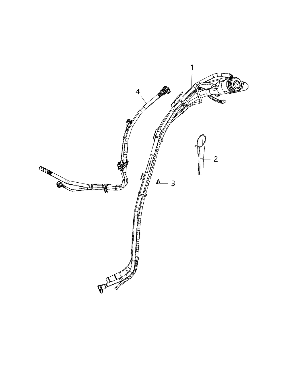 68250911AK - Genuine Mopar Tube-Fuel Filler