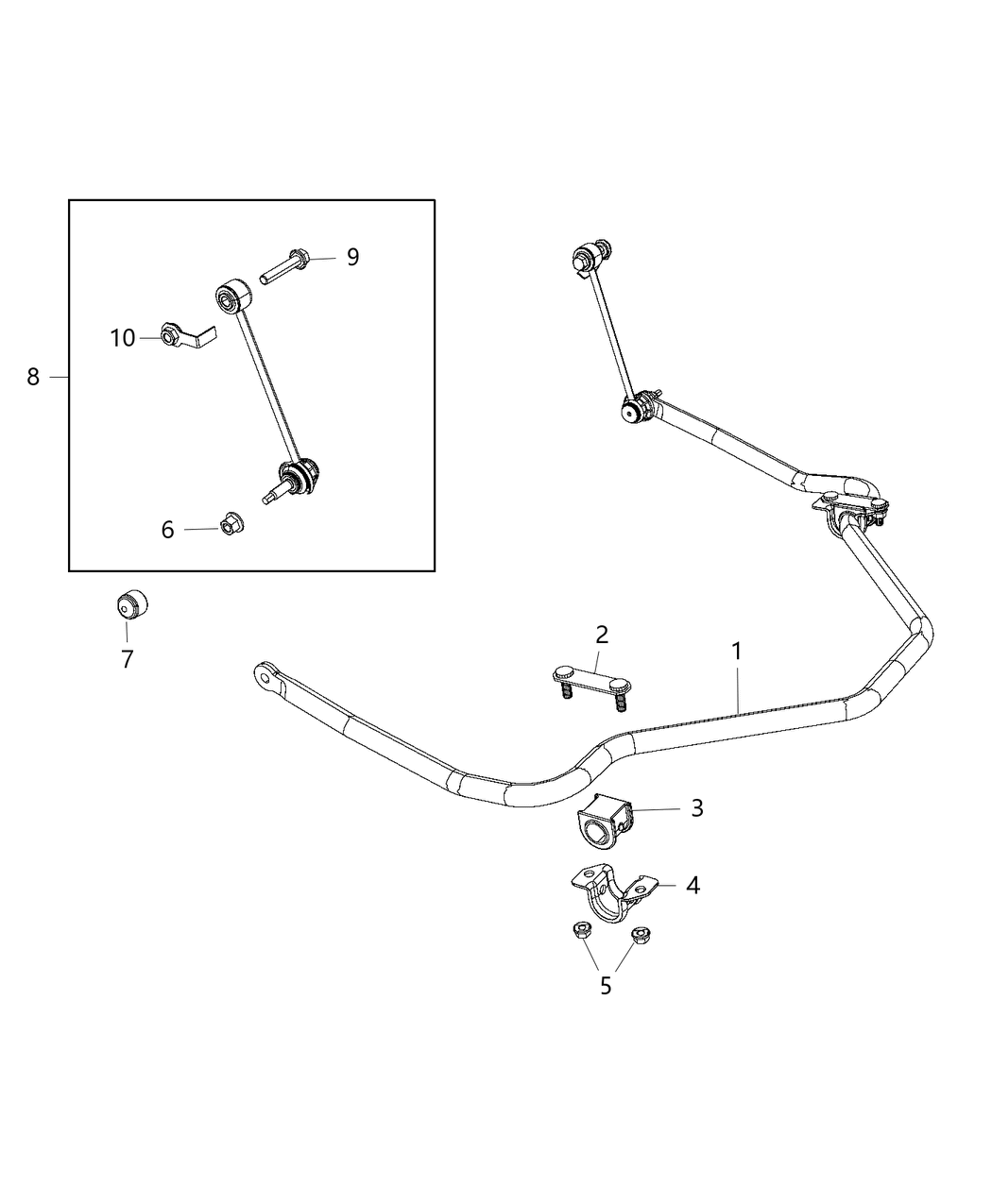 68160331AA - Genuine Mopar Bar-Rear Suspension