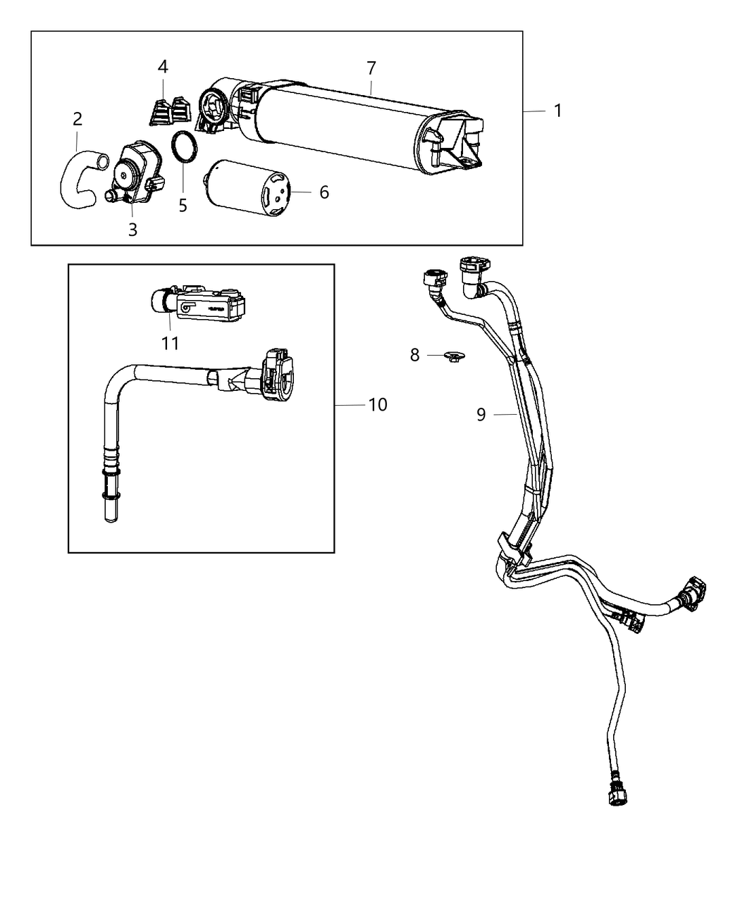 68423700AB - Genuine Mopar CANISTER-Vapor