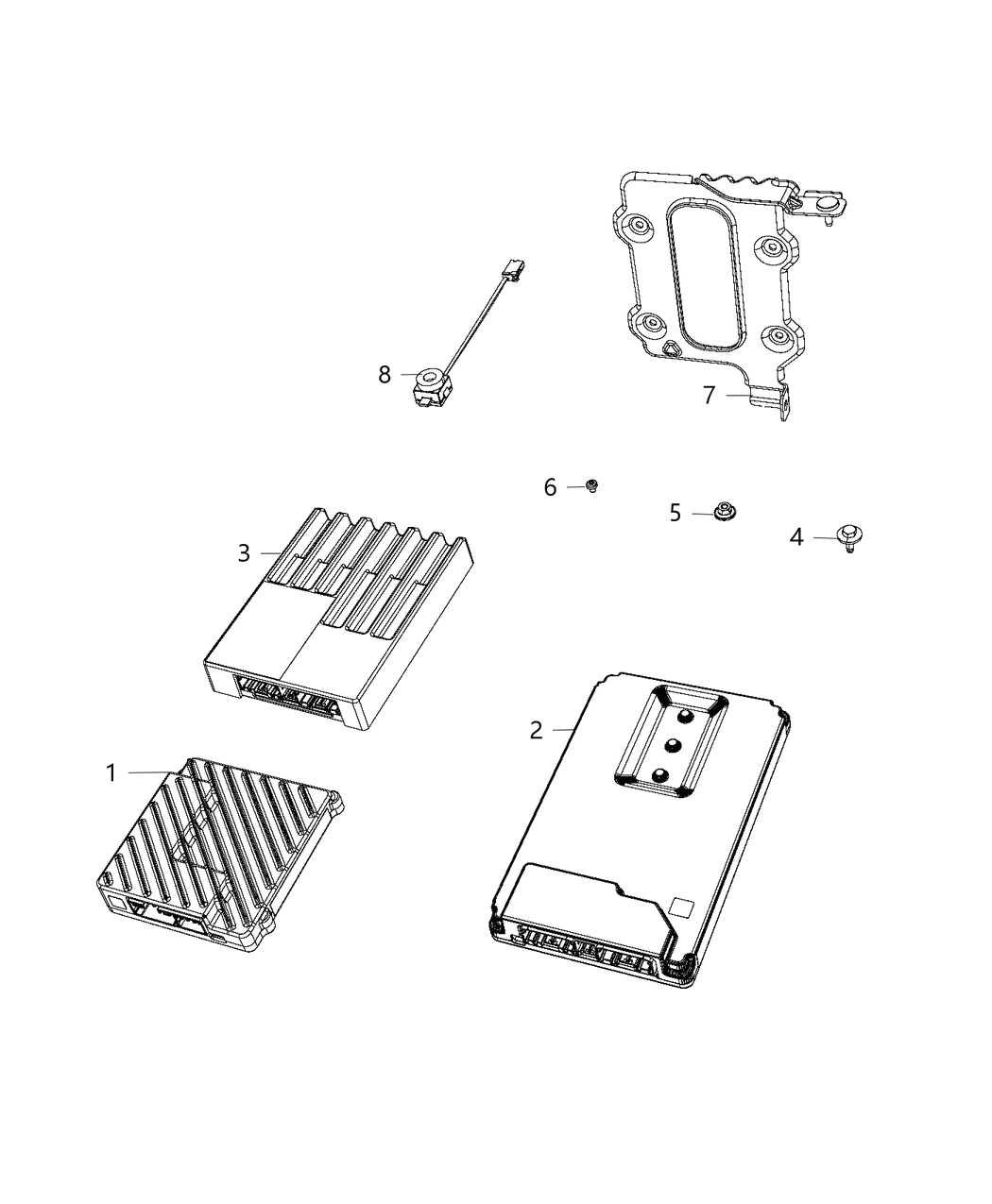 68476878AA - Genuine Mopar Amplifier