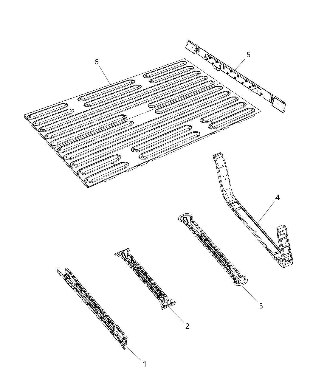 68353373AA - Genuine Mopar Panel-Box Floor