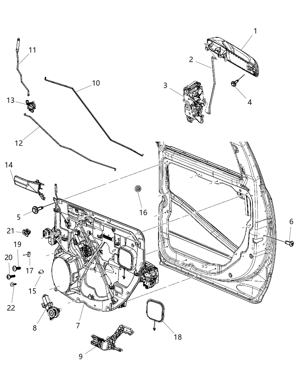 1GH271PXAG - Genuine Mopar Exterior Door