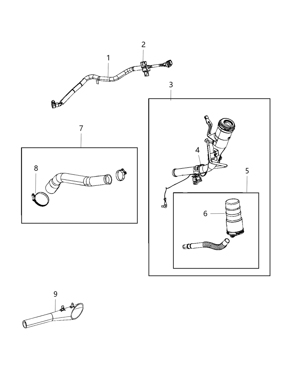 52029841AH - Genuine Mopar Tube-Fuel Filler