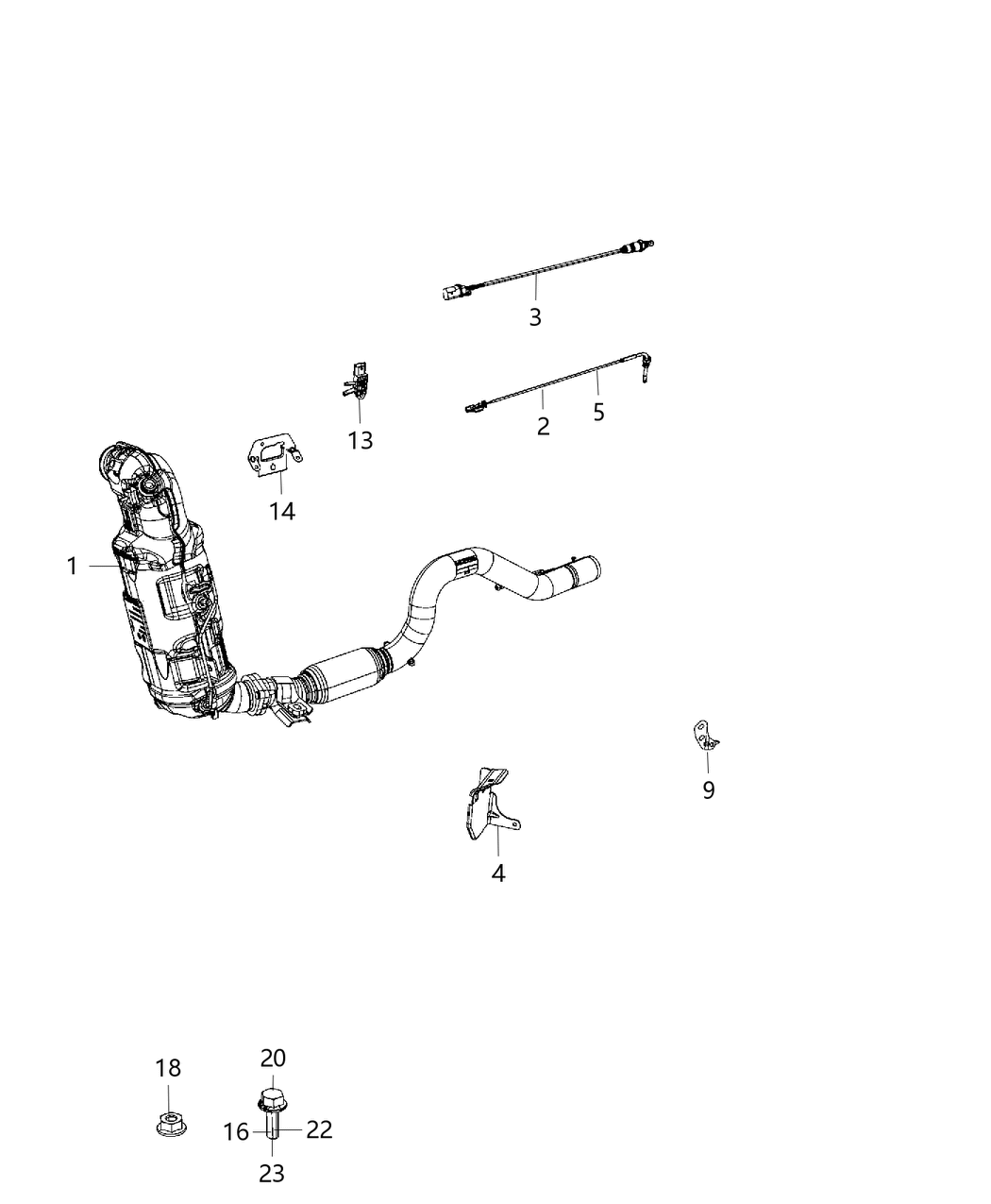 68228511AB - Genuine Mopar Oxygen Sensor