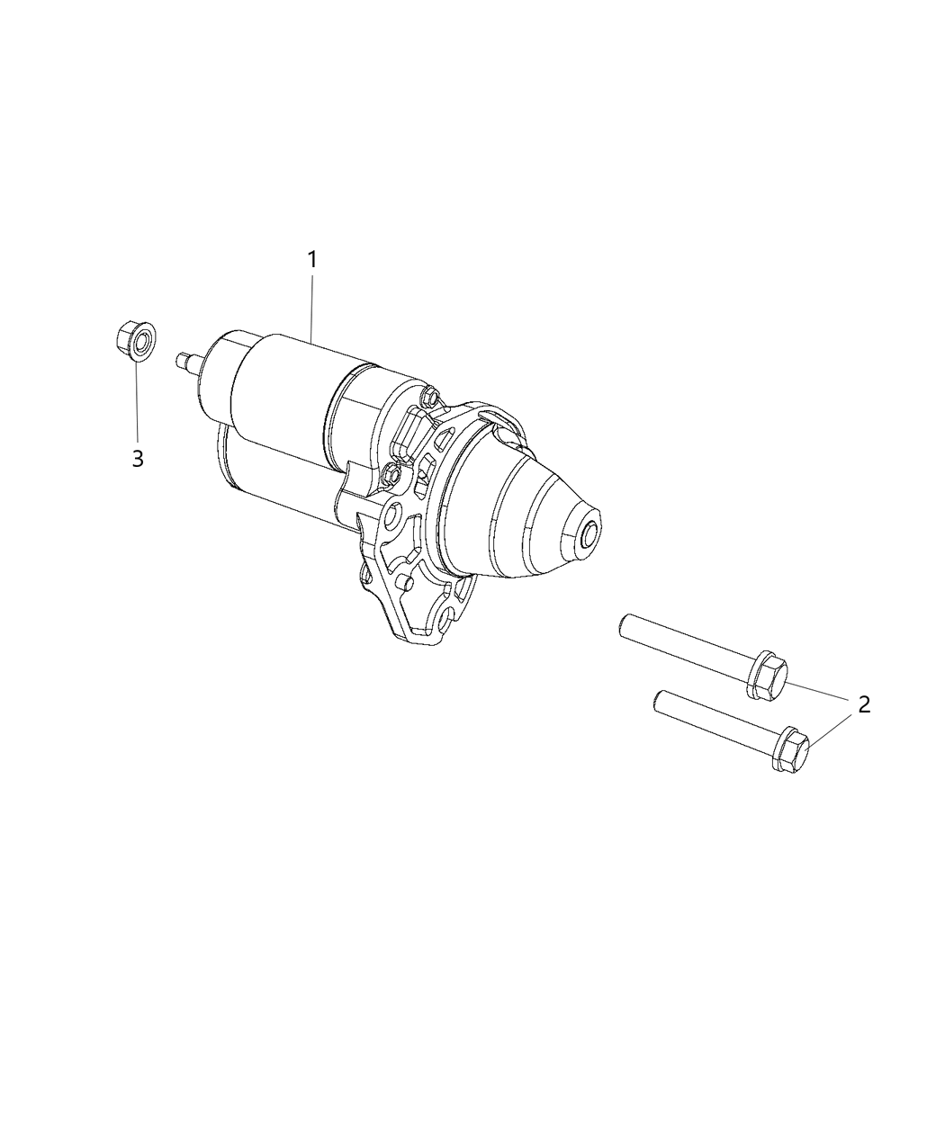 R4801839AB - Genuine Mopar Engine Starter