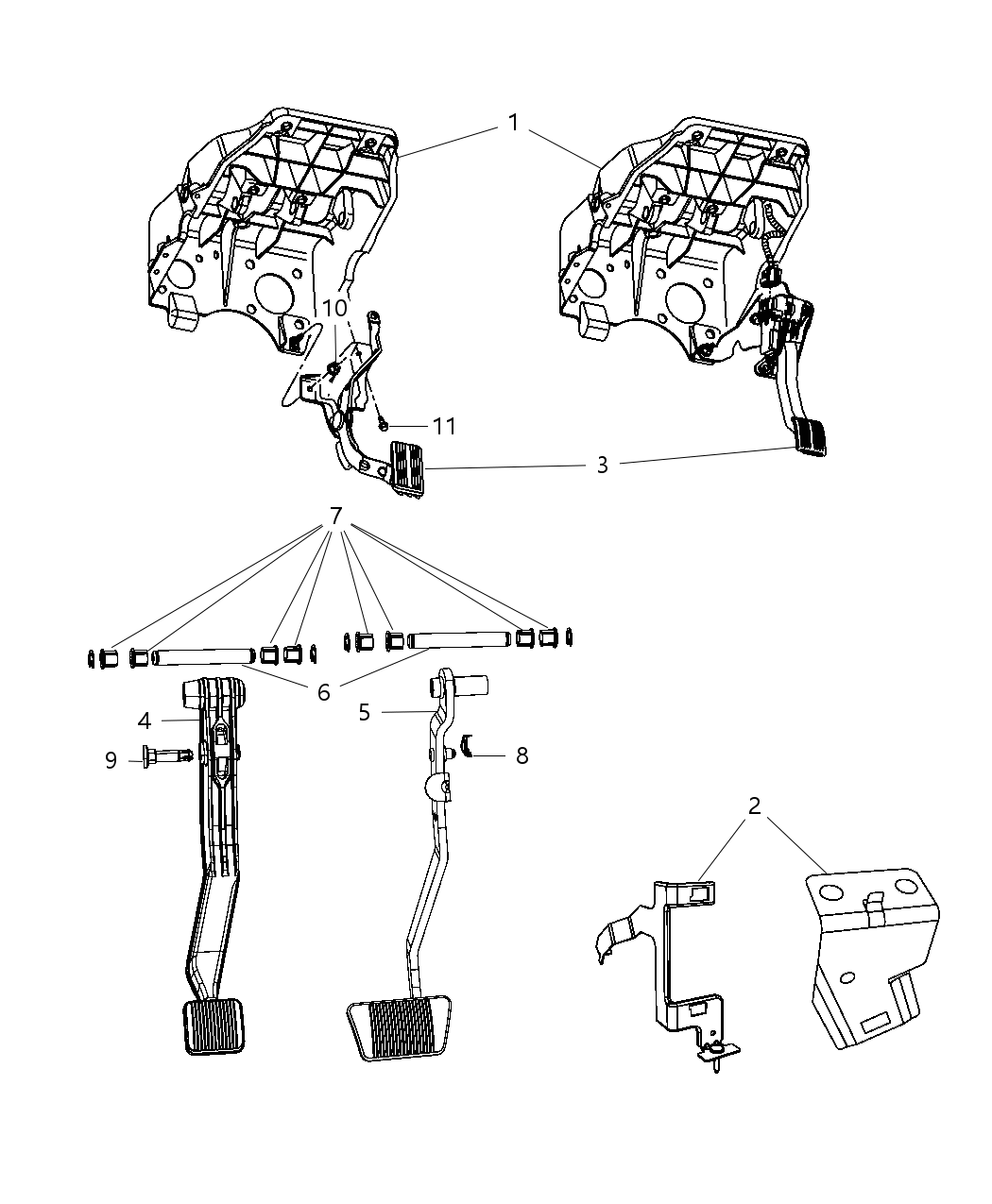 52014929AC - Genuine Mopar Pedal-Brake
