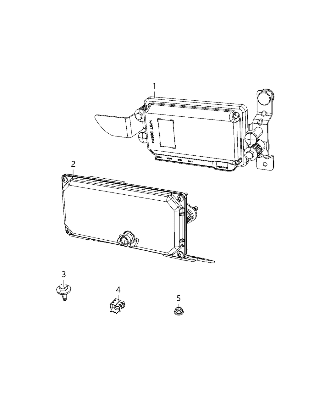 68318033AH - Genuine Mopar Module-Forward Facing Camera