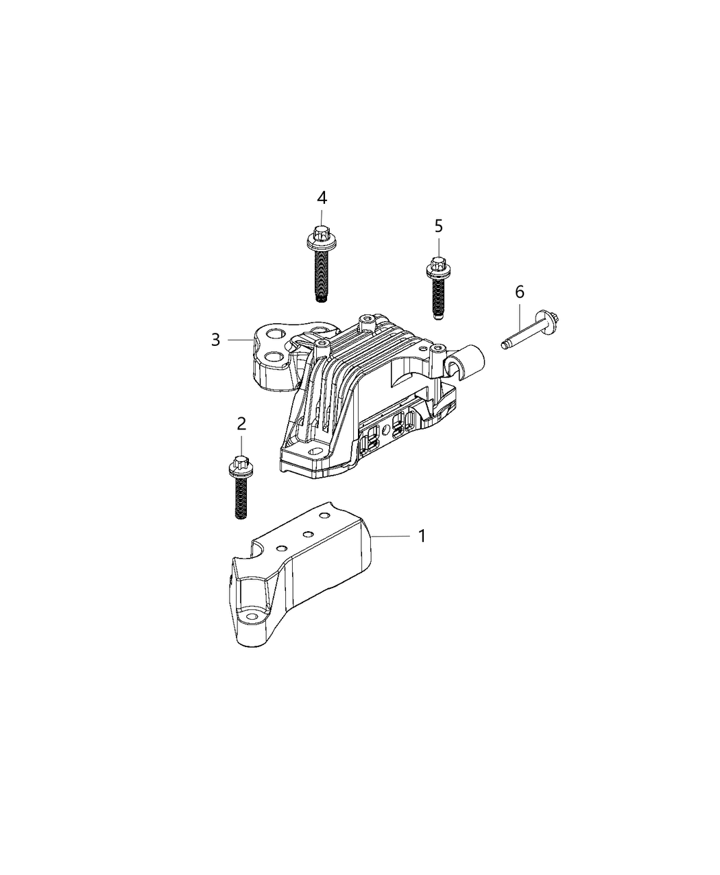 68141406AF - Genuine Mopar ISOLATOR-Transmission Mount