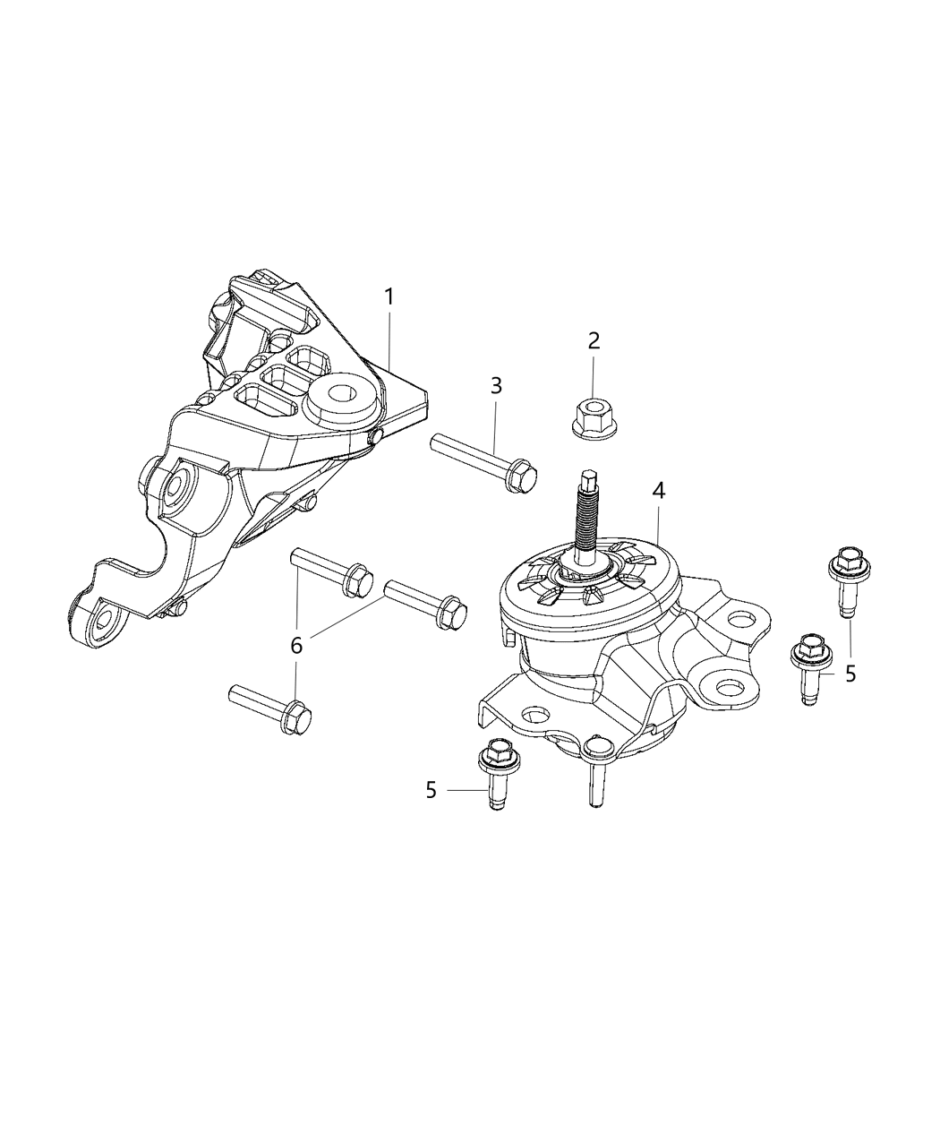 68271527AC - Genuine Mopar Engine Mount
