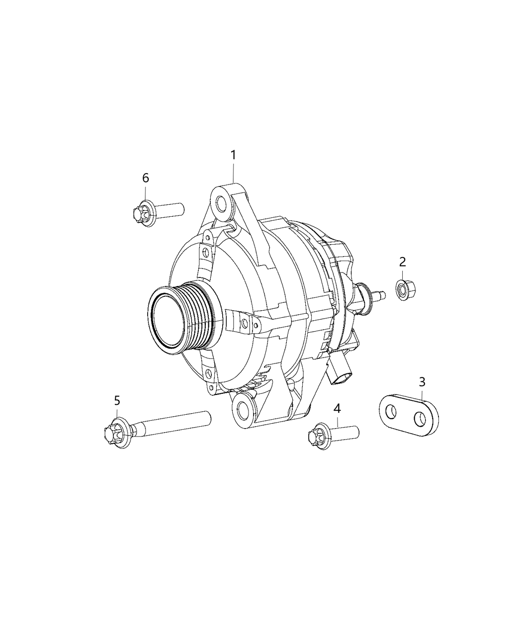 68457601AA - Genuine Mopar Generator-Engine