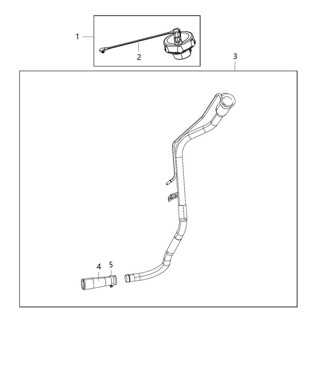 68061727AH - Genuine Mopar Tube-Fuel Filler