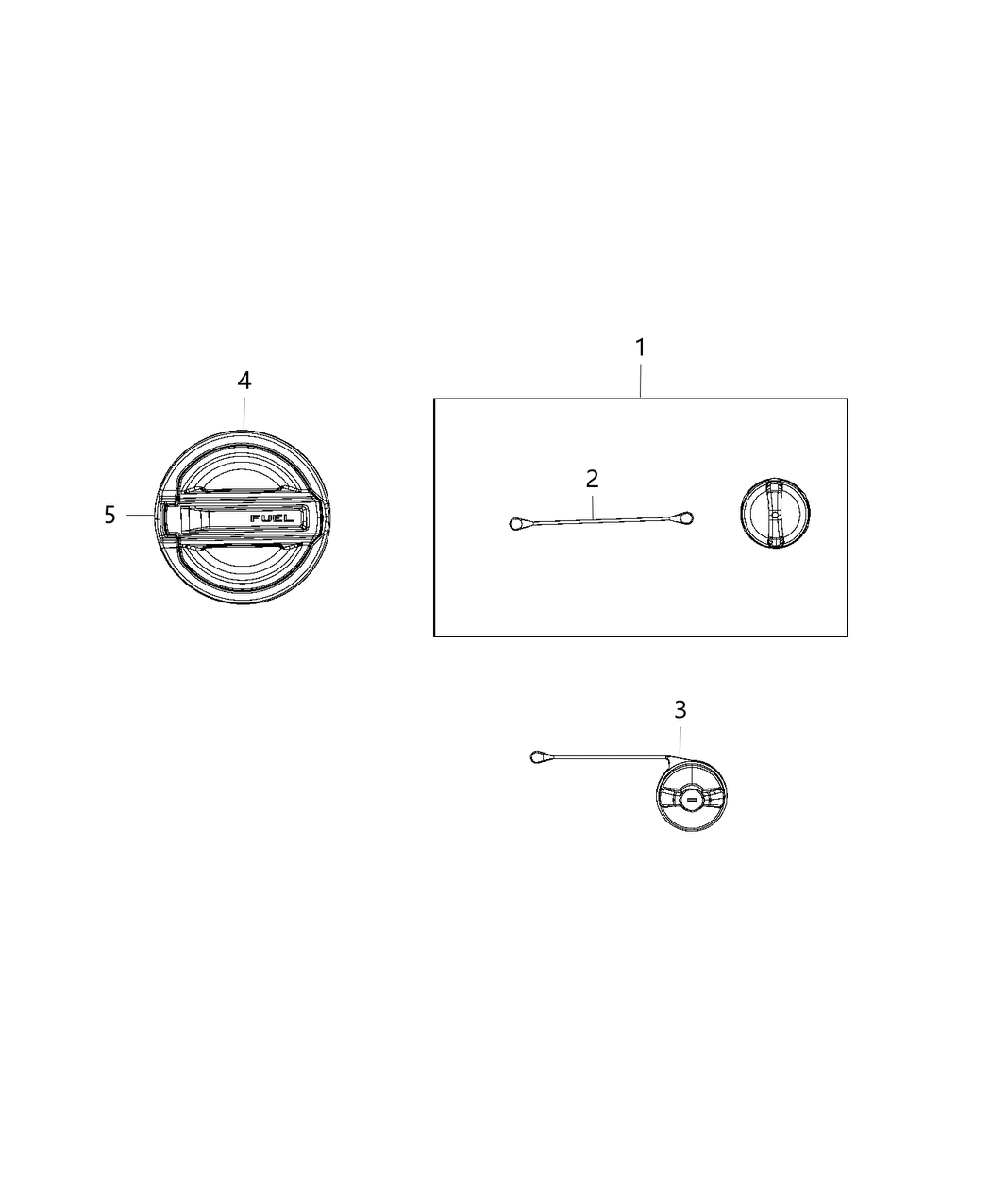 68395737AA - Genuine Jeep Housing-Fuel Filler