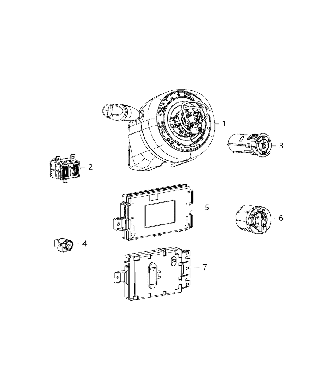 68400512AC - Genuine Mopar Control-A/C And Heater