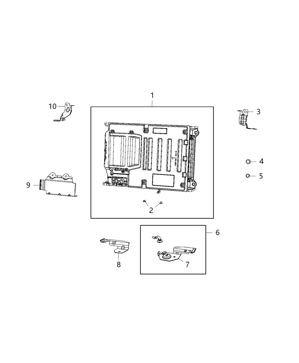68372205GC - Genuine Mopar Battery-Power Pack Unit