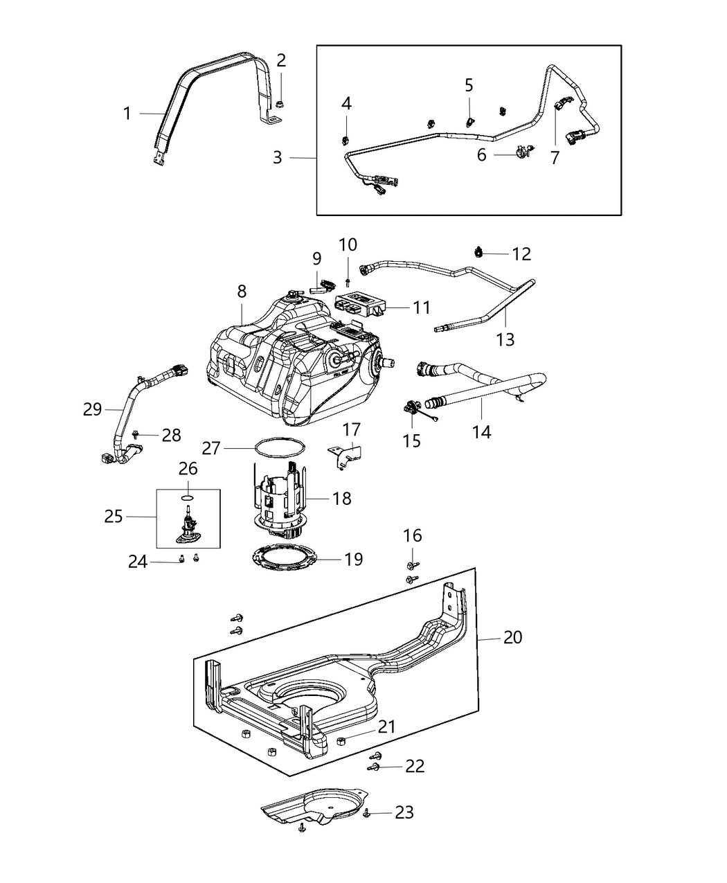 68227896AA - Genuine Mopar Bracket-Def Tank