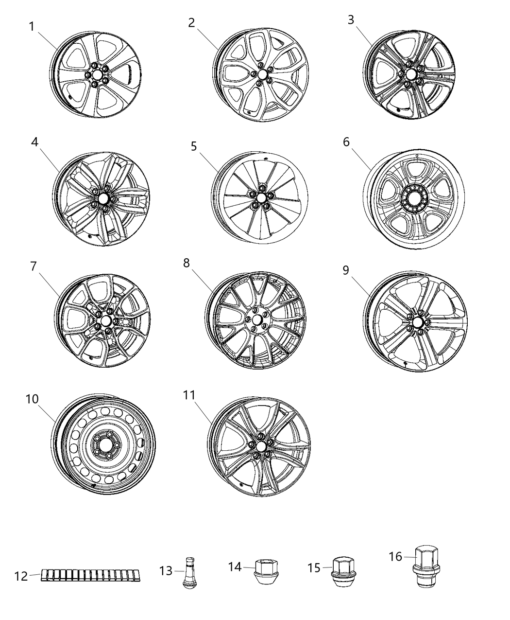 5PN331STAA - Genuine Mopar Aluminum Wheel