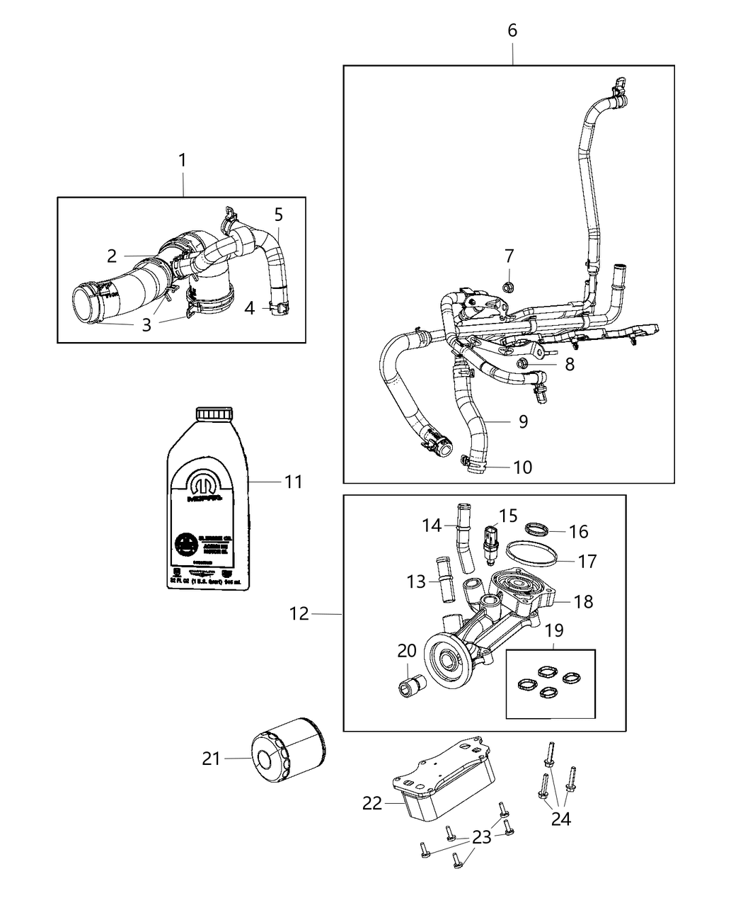 2AMFL339AA - Genuine Mopar Filter-Engine Oil