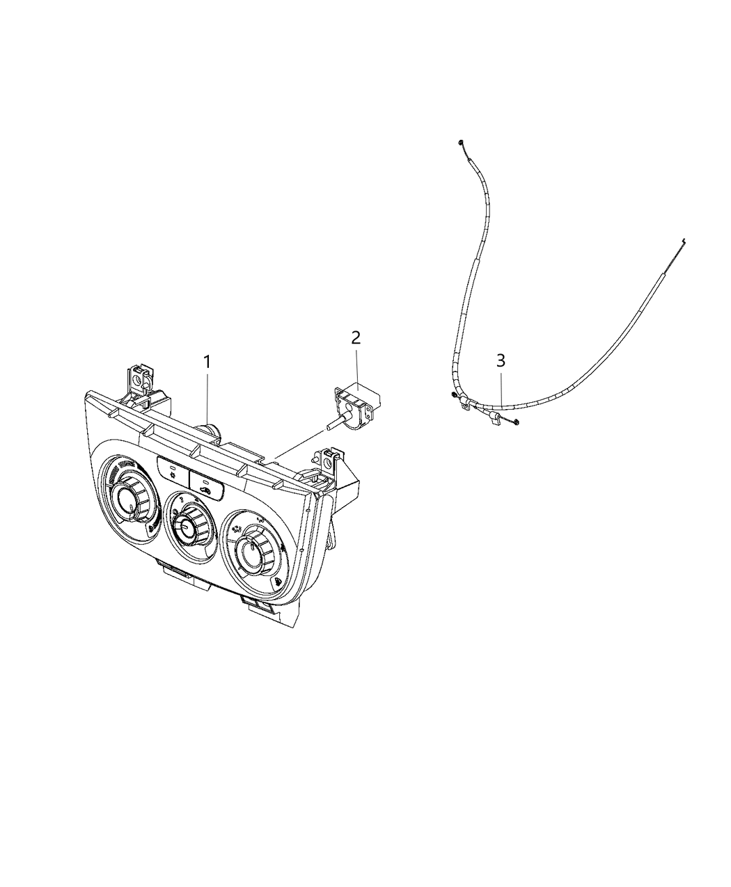 68429644AA - Genuine Mopar Air Conditioner And Heater Control