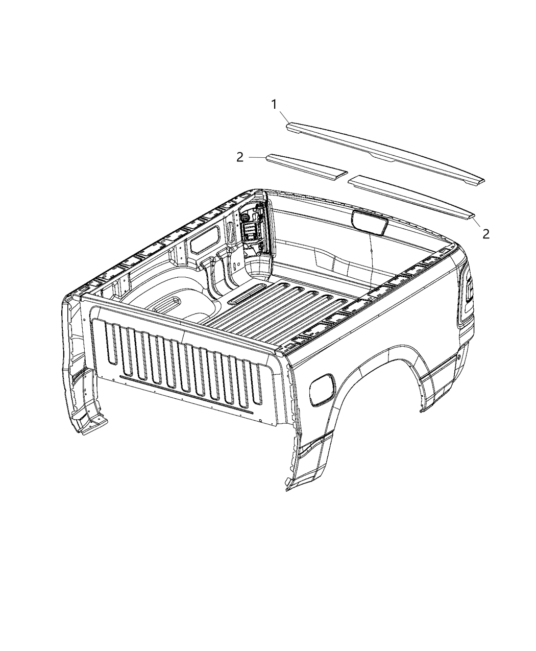 68292637AB - Genuine Mopar TAILGATE