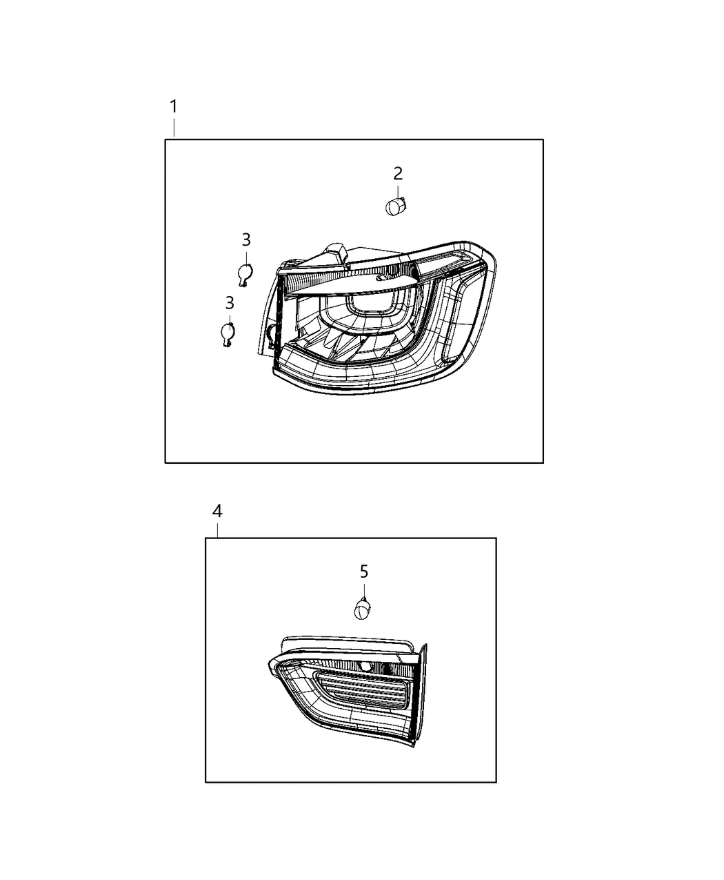 68517556AA - Genuine Mopar Tail