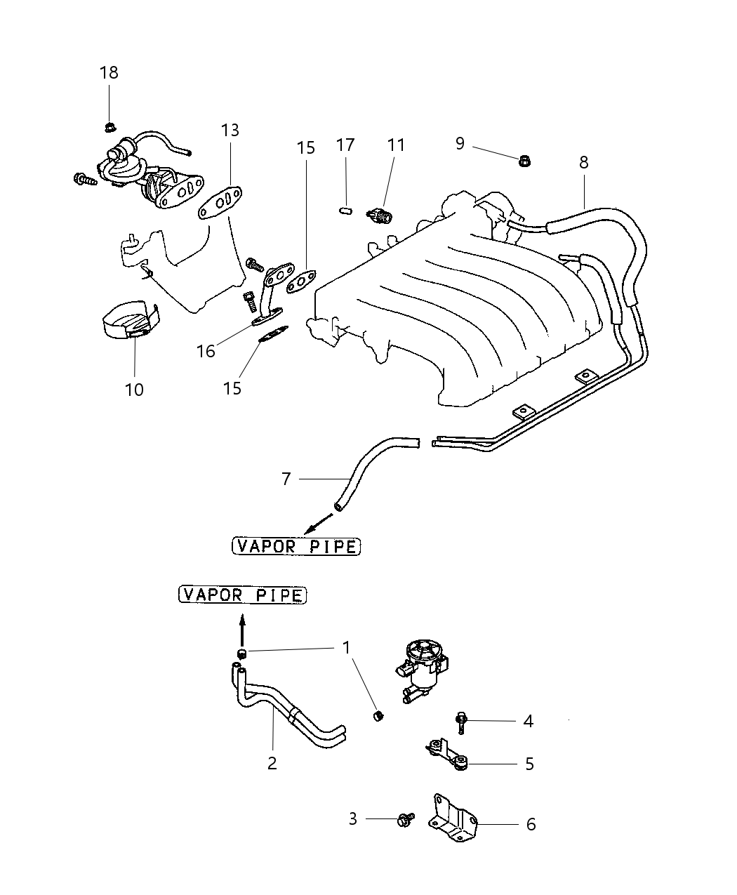 V8917638AA - Genuine Mopar Valve-EGR