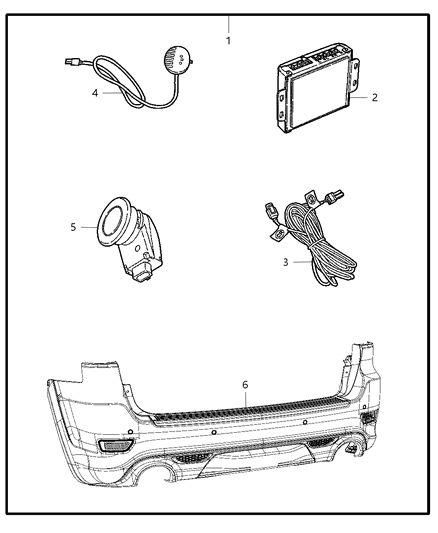 Sensor Kit - Park/Distance - 2013 Dodge Durango