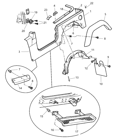 Aperture Panel - Panels, Body Side - 1998 Jeep Wrangler