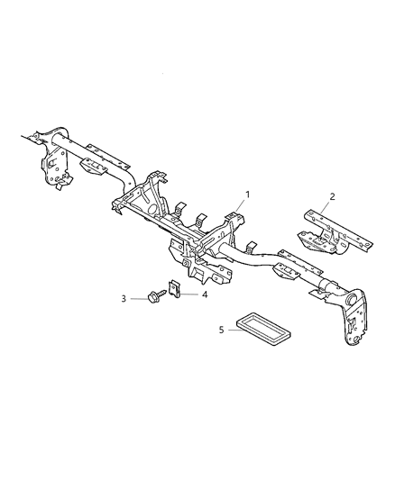 Instrument Panel Reinforcement - 2005 Dodge Sprinter 2500