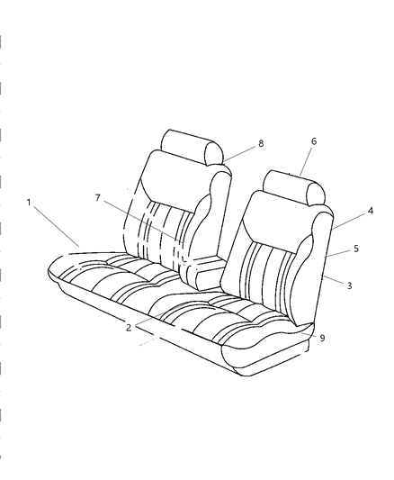 Front Seat - 1997 Dodge Intrepid