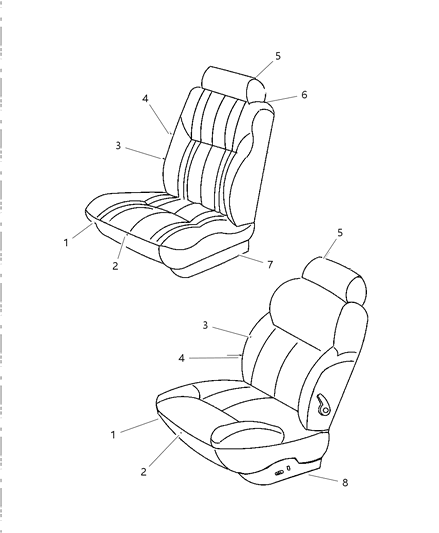 Front Seat - 1997 Dodge Intrepid