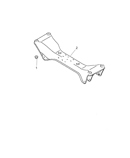 Frame, Rear - 1999 Dodge Avenger