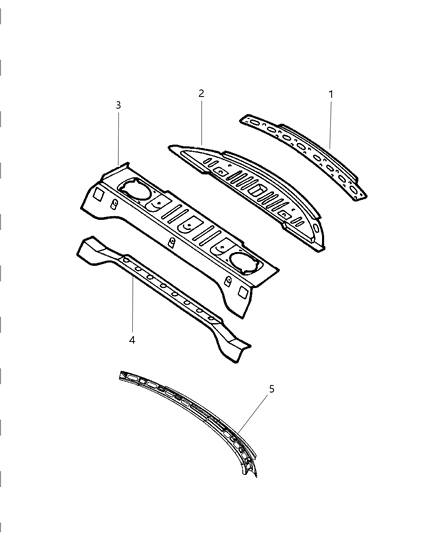 Rear Shelf Panel - 2002 Chrysler Concorde