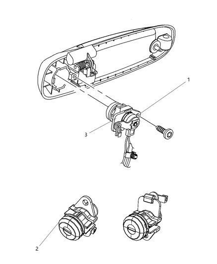 Front Door Lock Cylinders - 2008 Dodge Ram 2500
