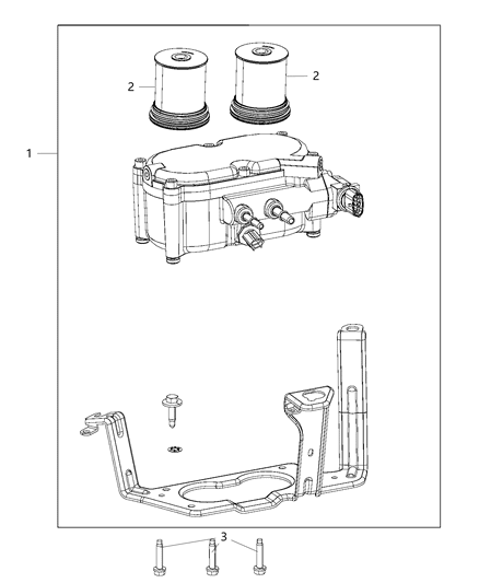 Fuel Filter And Water Separator - 2019 Jeep Cherokee