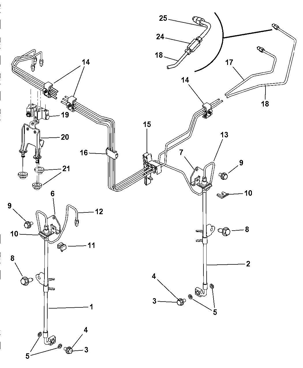 2006 Chrysler 300 Lines & Hoses, Brake, Front - Mopar Parts Giant