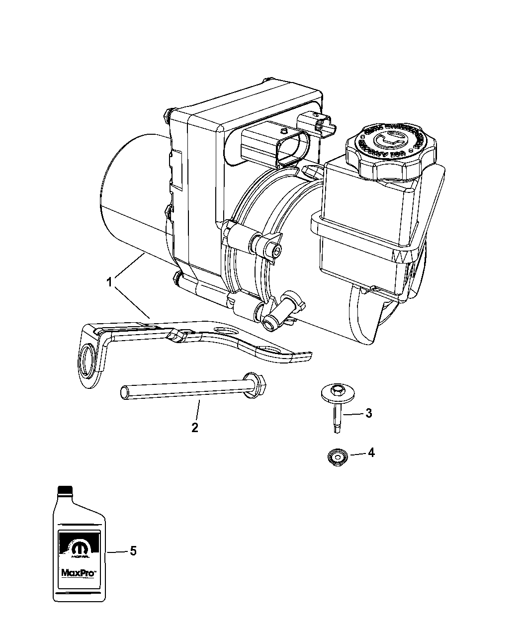 68088485AA - Genuine Mopar *FLUID-POWERSTEERING