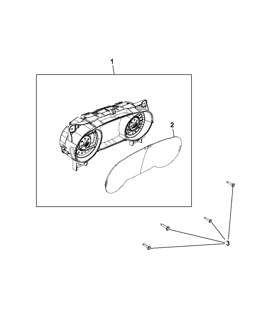 68079233AA - Genuine Mopar LENS-INSTRUMENT CLUSTER