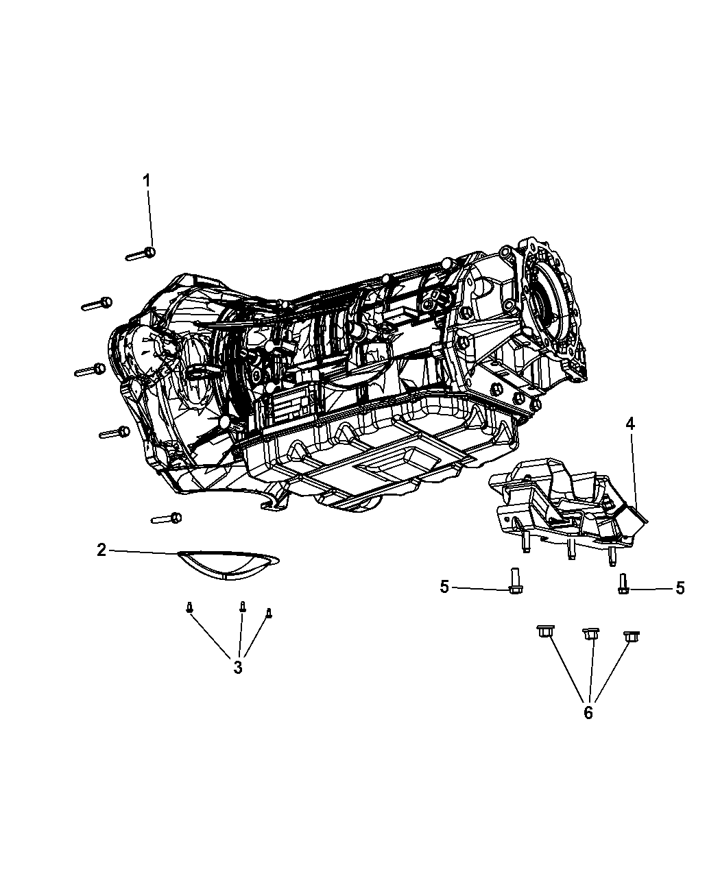 2007 Dodge Ram 3500 Pickup Transmission Mounting