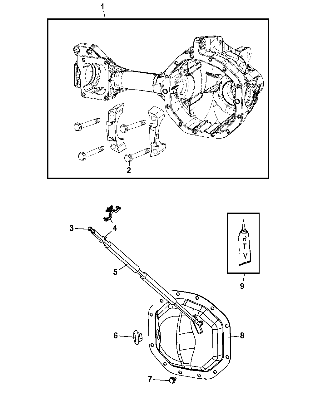 2010 Dodge Ram 1500 Housing & Vent of Front Axle; Differential And ...