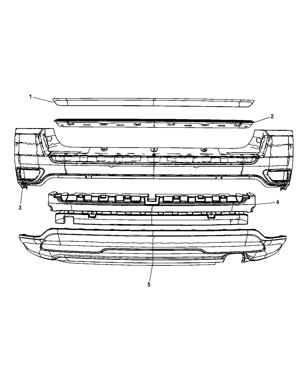 2011 Jeep Compass Fascia, Rear - Mopar Parts Giant