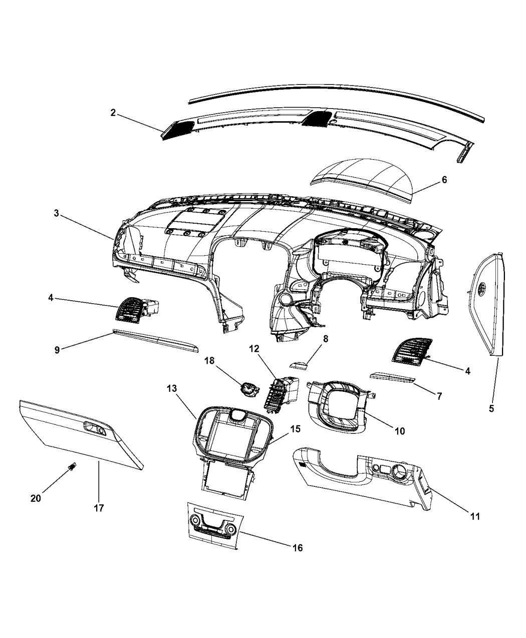 5064798AH - Genuine Mopar STACK
