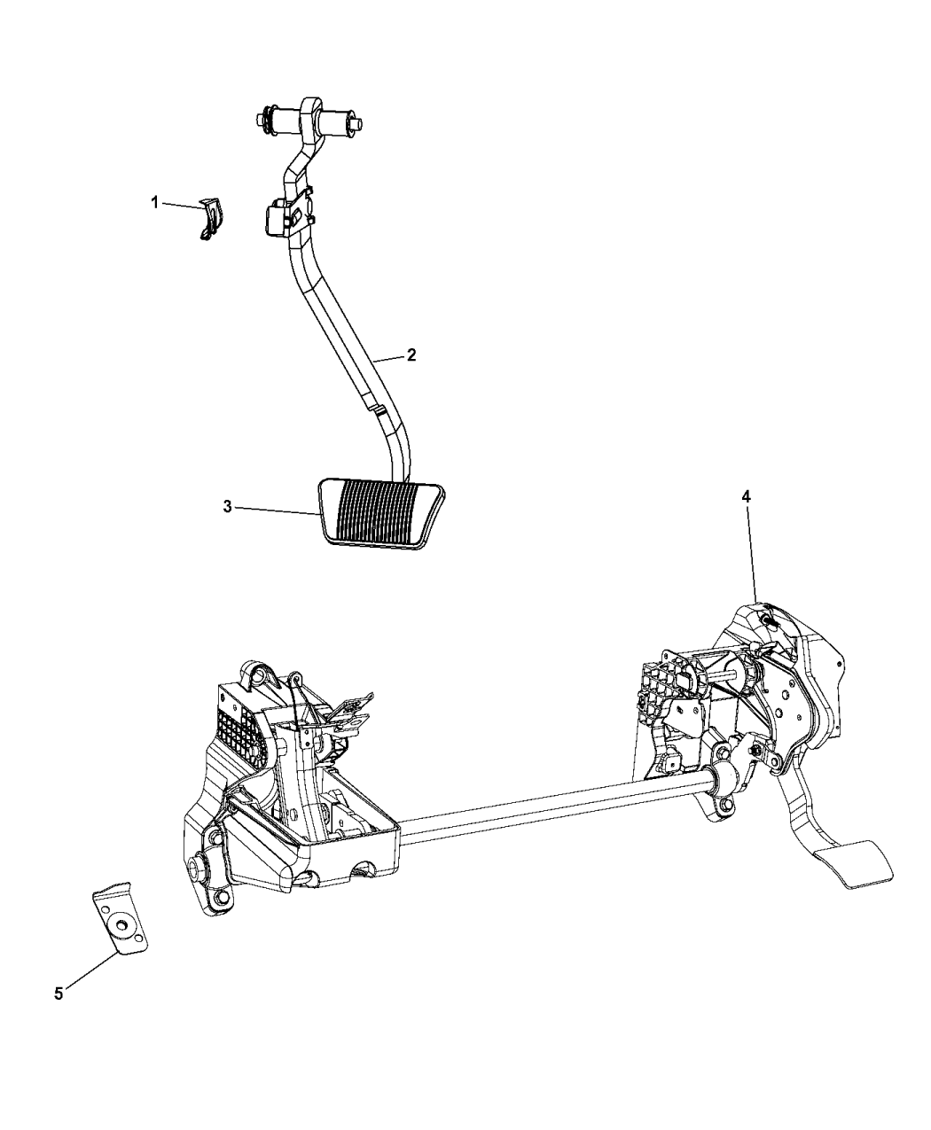 2014 Jeep Cherokee Pedal, Brake - Mopar Parts Giant