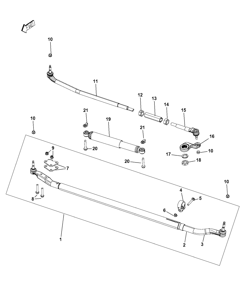 2015 Ram 3500 Cab Chassis Steering Linkage - Mopar Parts Giant