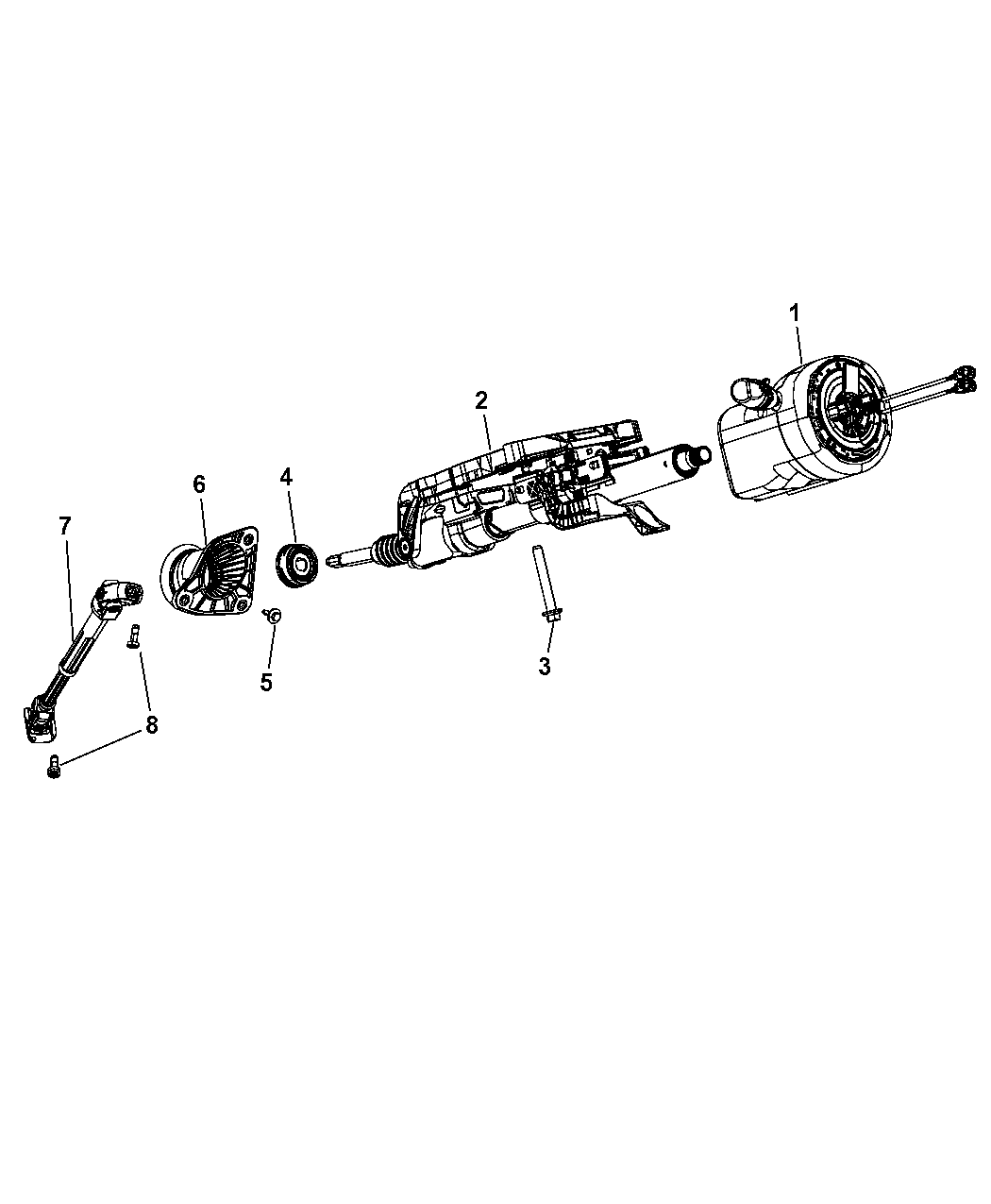 5057539AC - Genuine Mopar SHAFT-STEERING COLUMN INTERMEDIAT