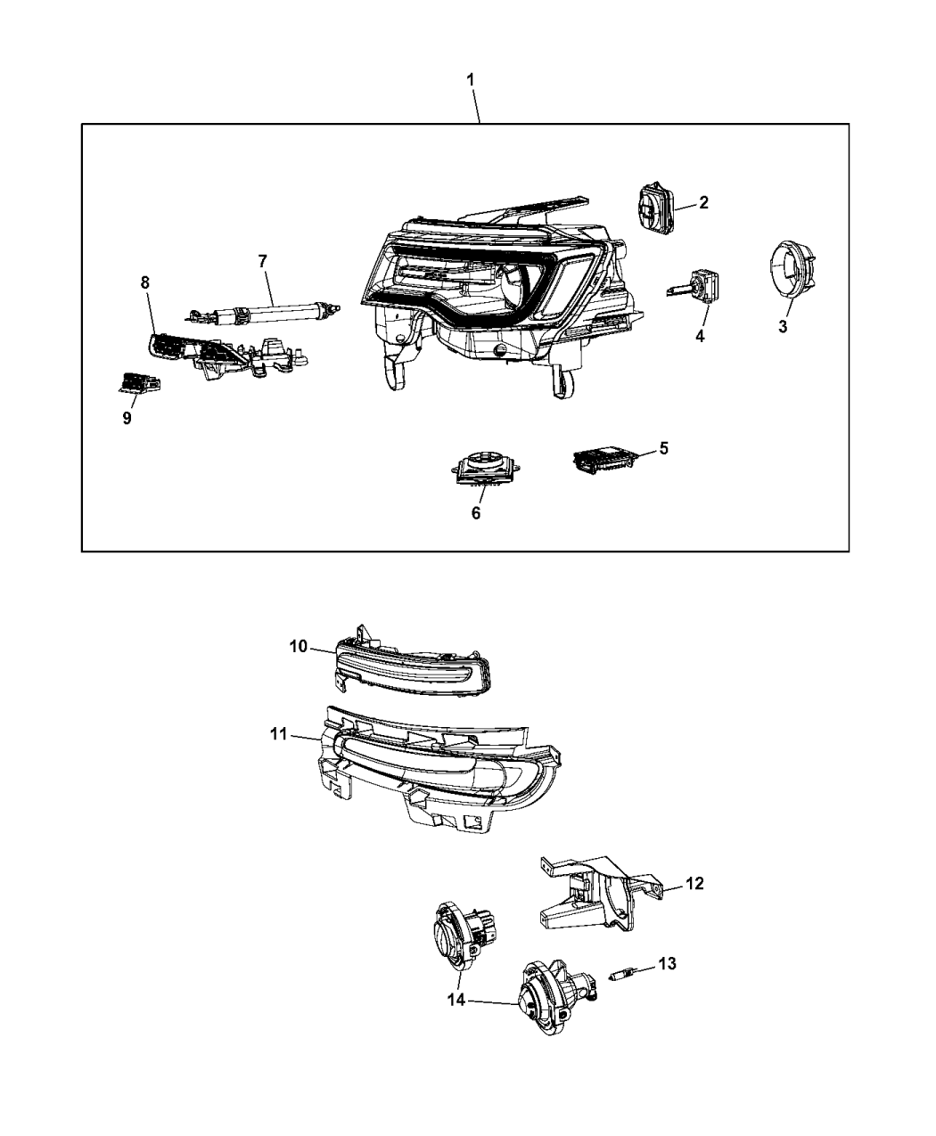 68222838AA - Genuine Mopar COVER-HEADLAMP