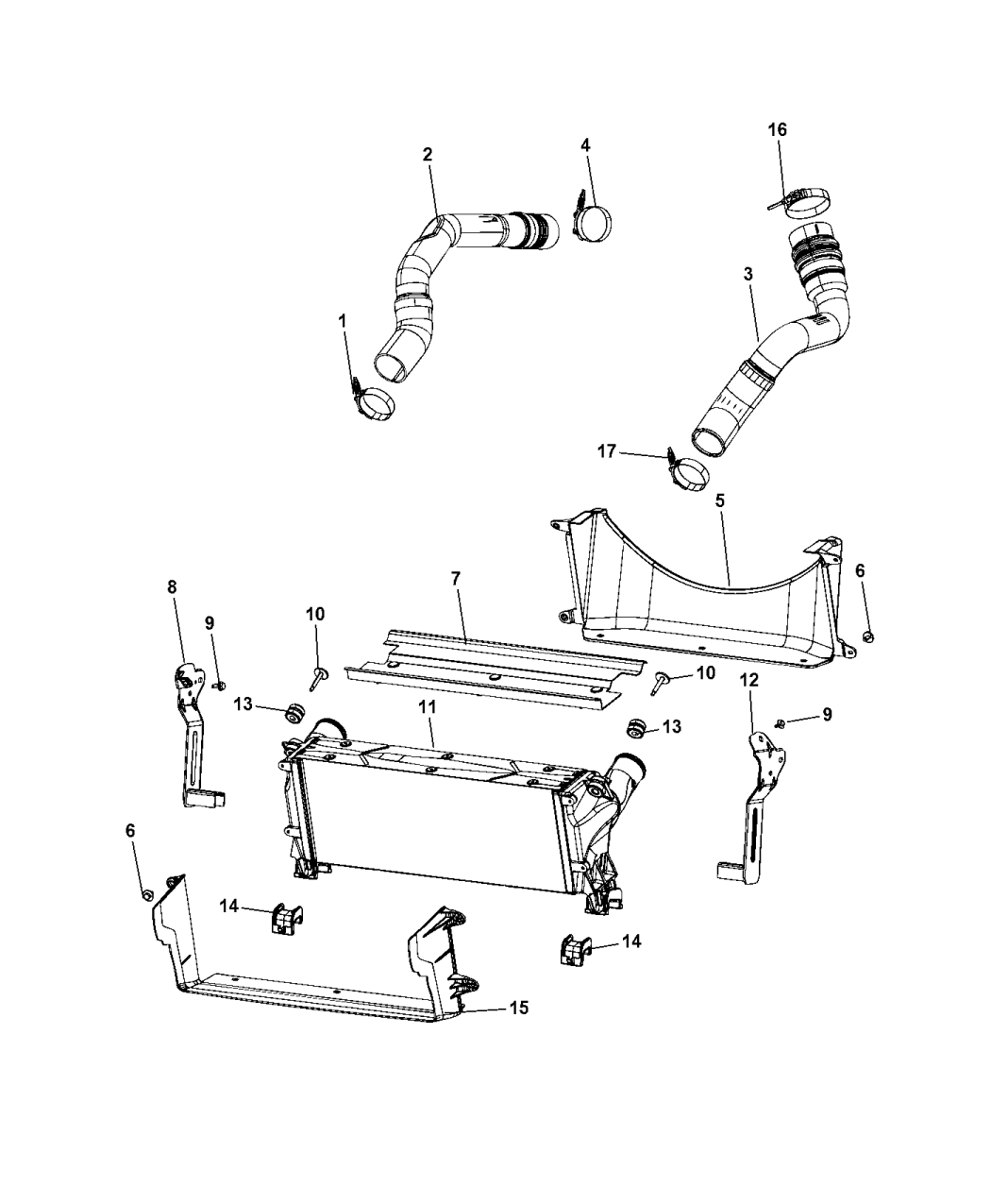 2019 Ram 4500 Charge Air Cooler - Mopar Parts Giant
